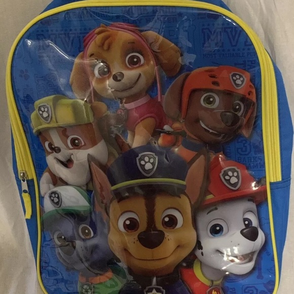 Nickelodeon | Accessories | Nick Jr Paw Patrol Blue Backpack Bookbag ...